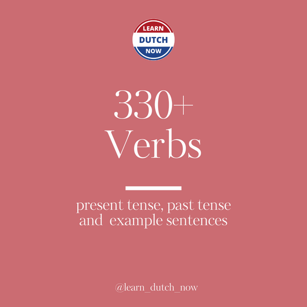 Dutch verbs with examples – learndutchnow