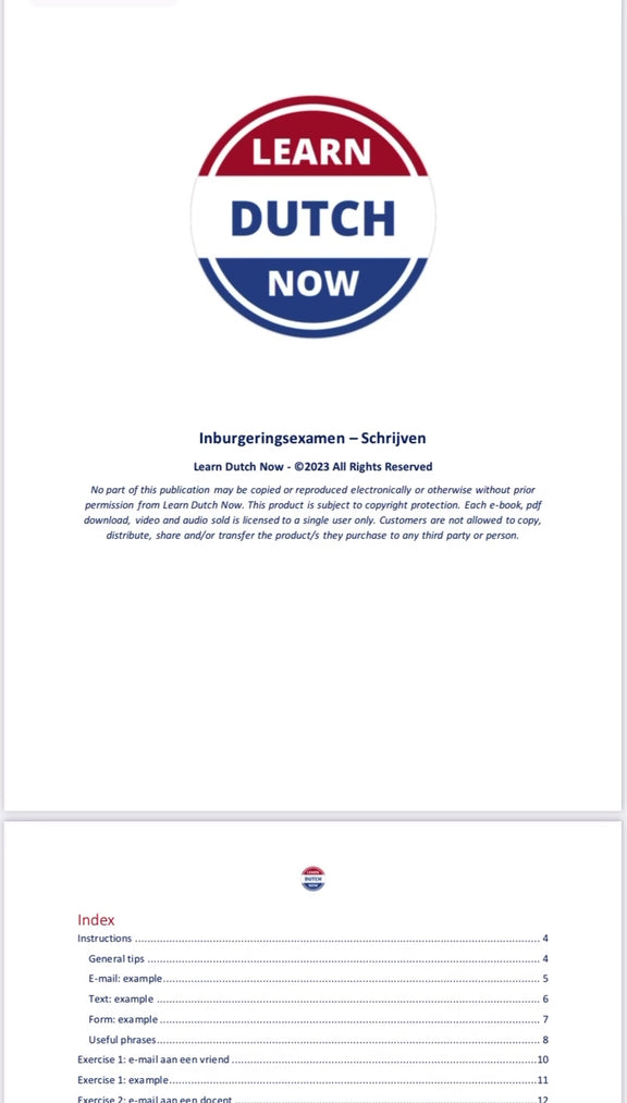 A2 exam - Writing – Learn Dutch Now