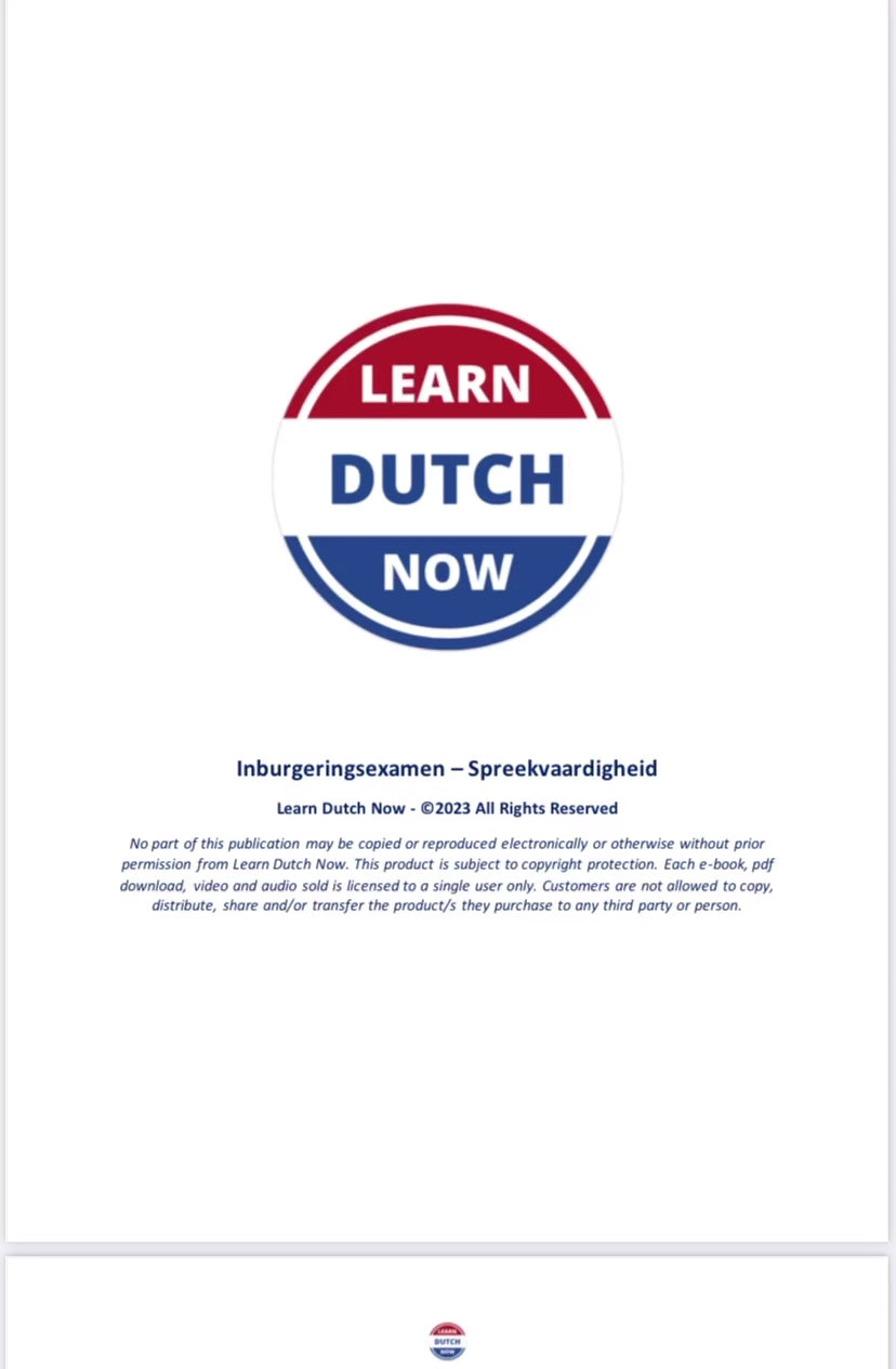 A2 Exam Preparation (inburgeringsexamen) – Learn Dutch Now